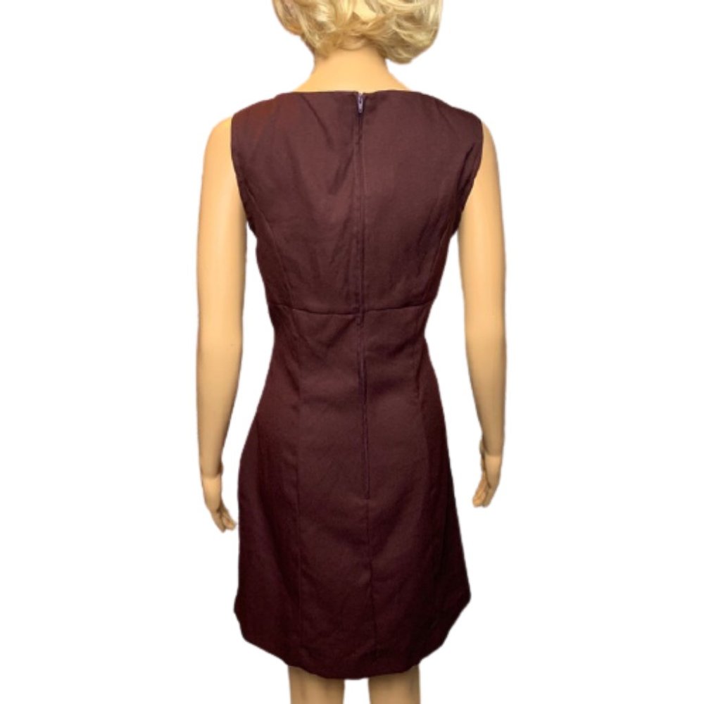 Vintage Maroon Sophisticated Cocktail Dress - Gem